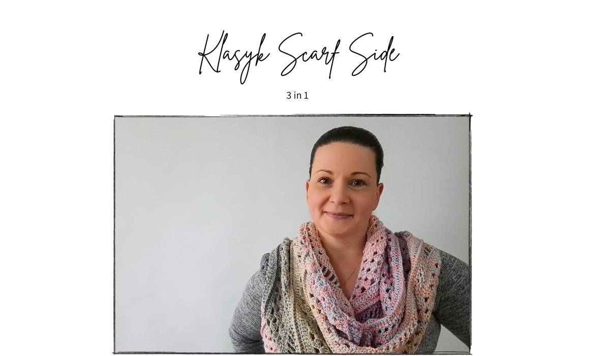 Crochet PDF Pattern Klasyk Scarf Side 3in1 – YarnShopbyStayAlive